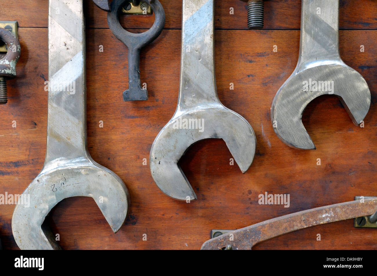 Spanners hanging hi-res stock photography and images - Alamy