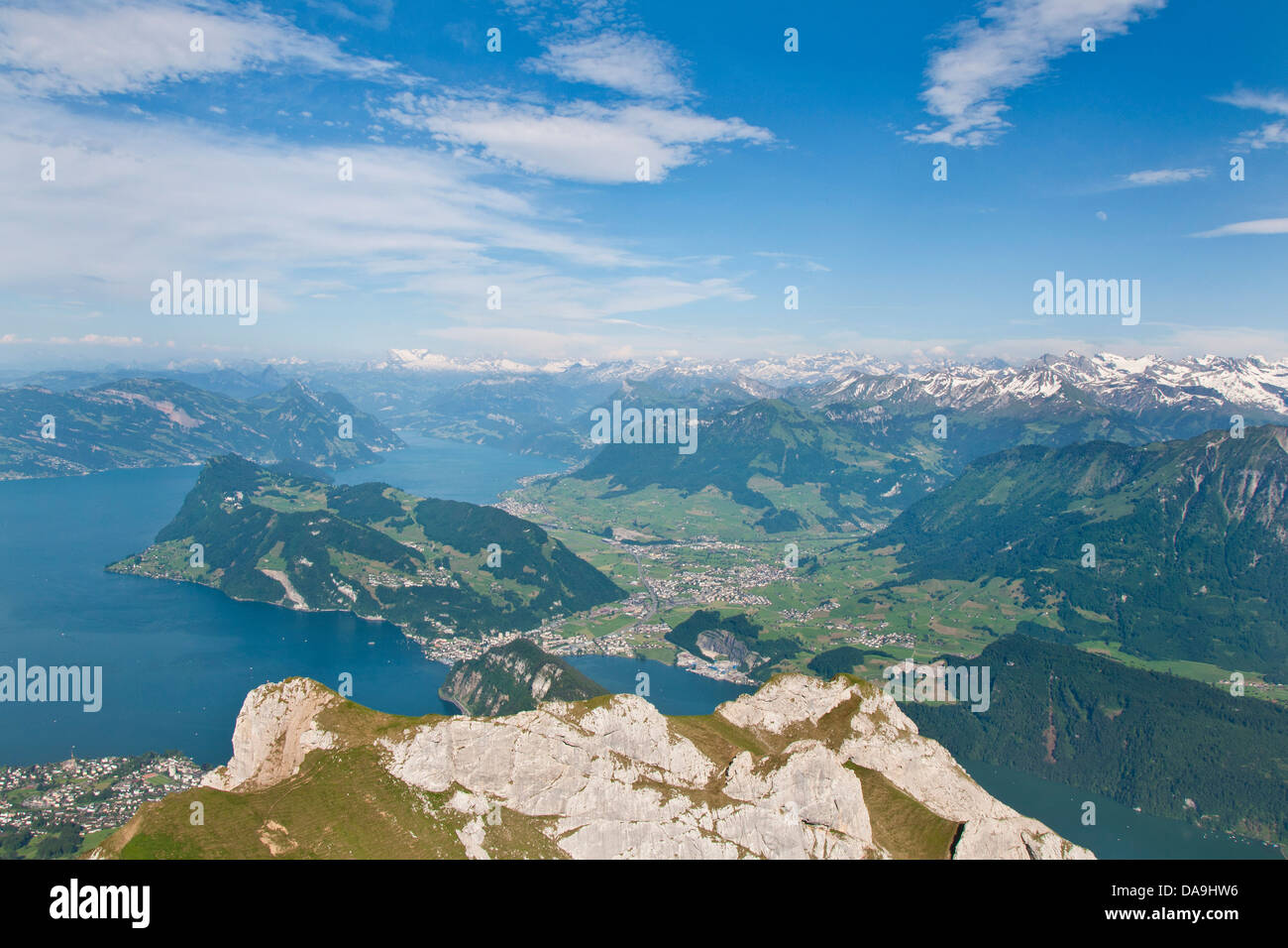 Switzerland, Lucerne canton, view from Pilatus Stock Photo - Alamy