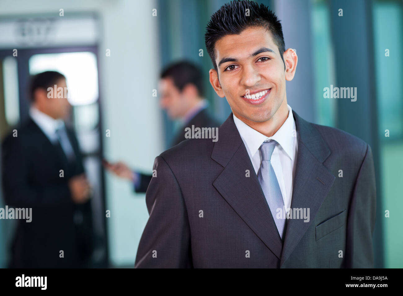 happy modern middle eastern businessman in office Stock Photo - Alamy