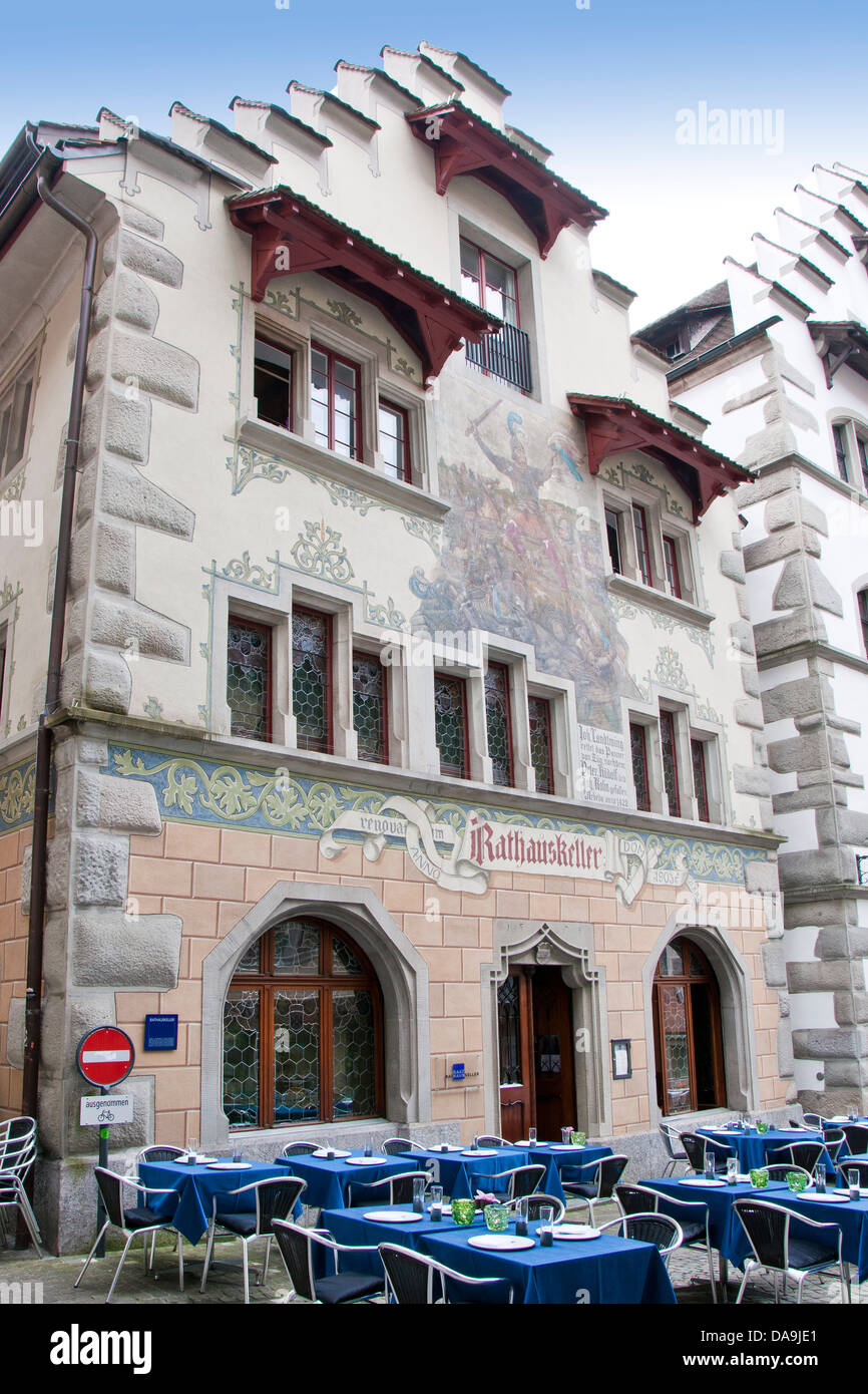 Switzerland, Canton Zug, Zug, traditional restaurant Stock Photo - Alamy