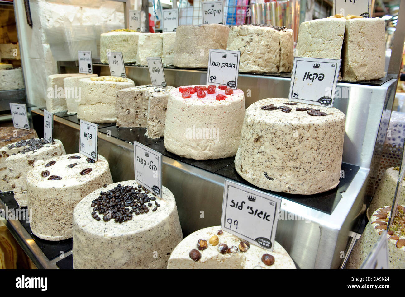 Israel, Jerusalem, cheese, market, Middle East, Near East, cakes, food ...