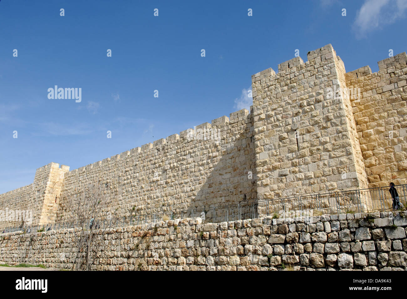 Israel, Jerusalem, Middle East, Near East, town wall, wall, structure ...
