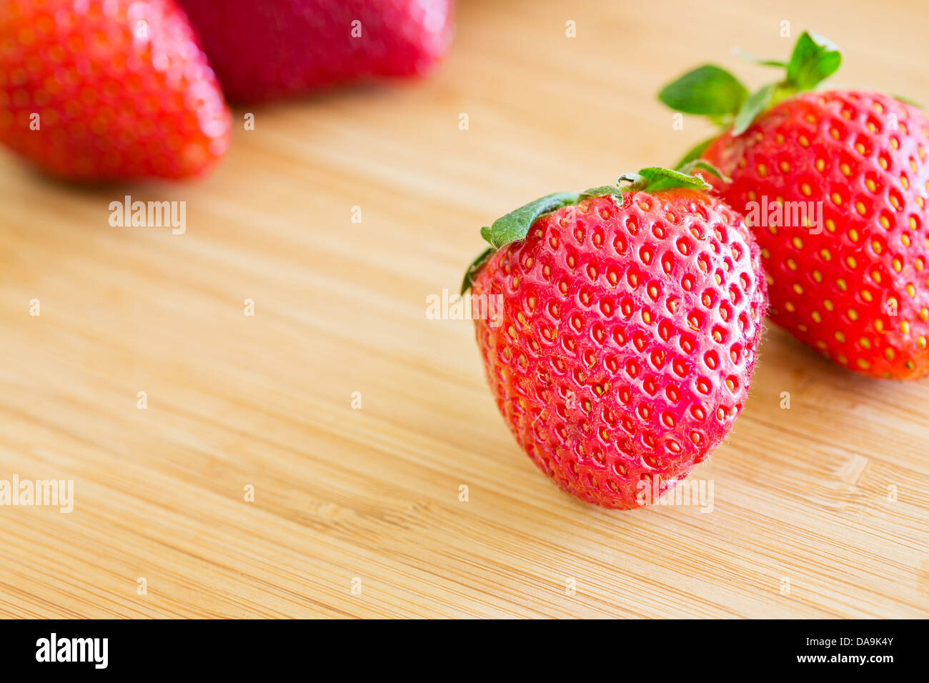 Healthy Organic Natural Strawberries Stock Photo - Alamy