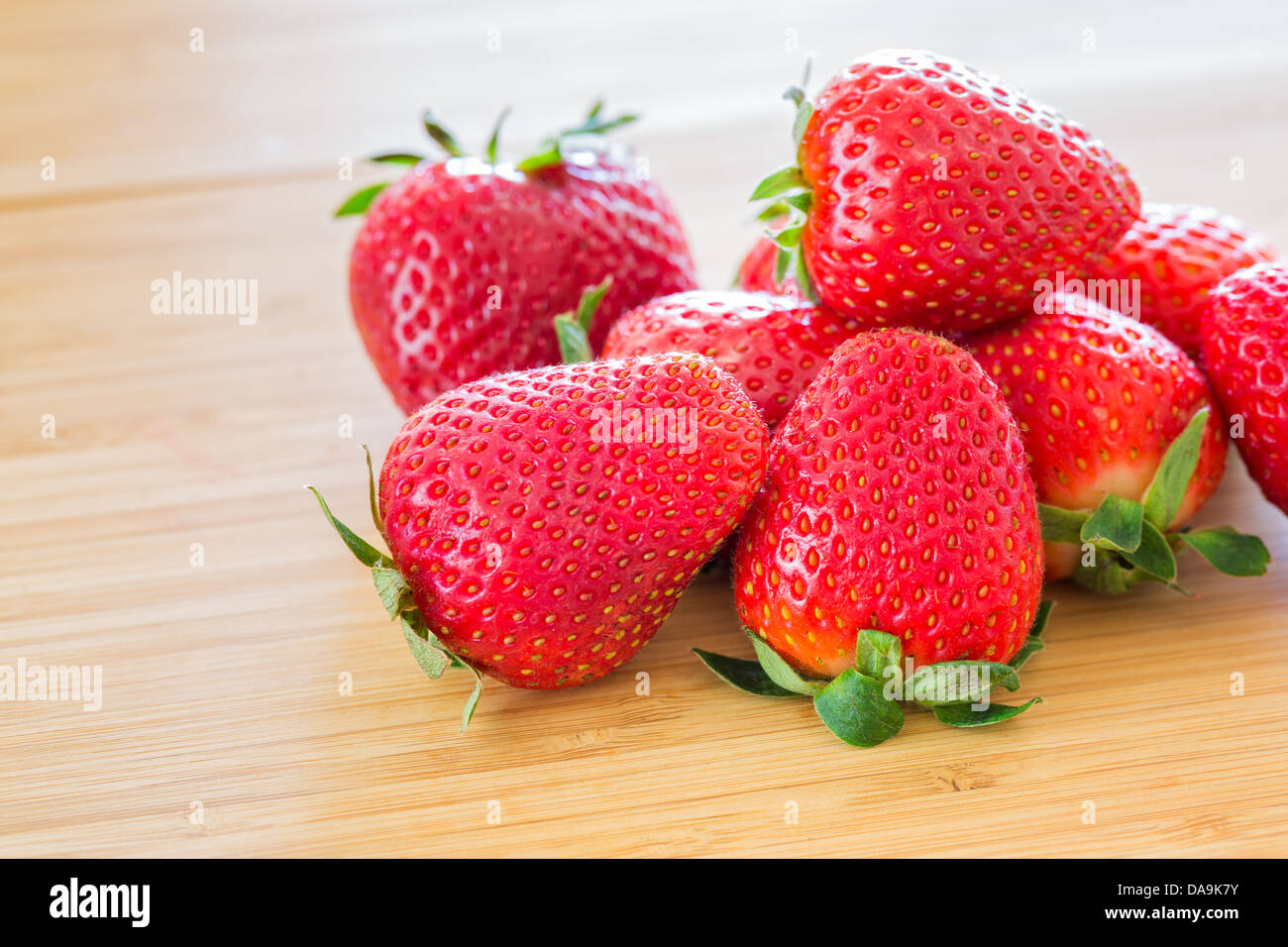 Healthy Organic Natural Strawberries Stock Photo - Alamy