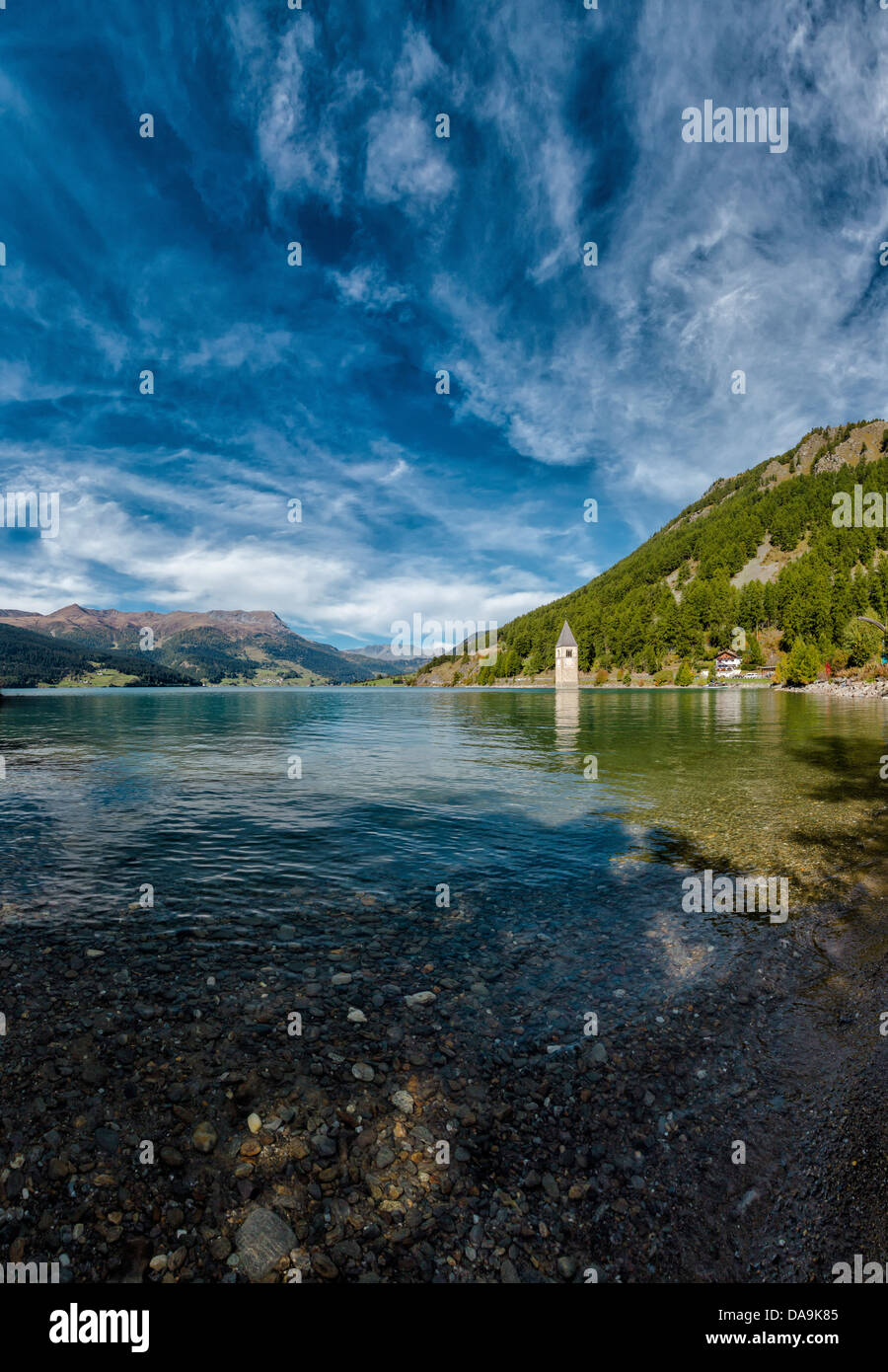 Lake Reschen, Italy High Resolution Stock Photography and Images - Alamy