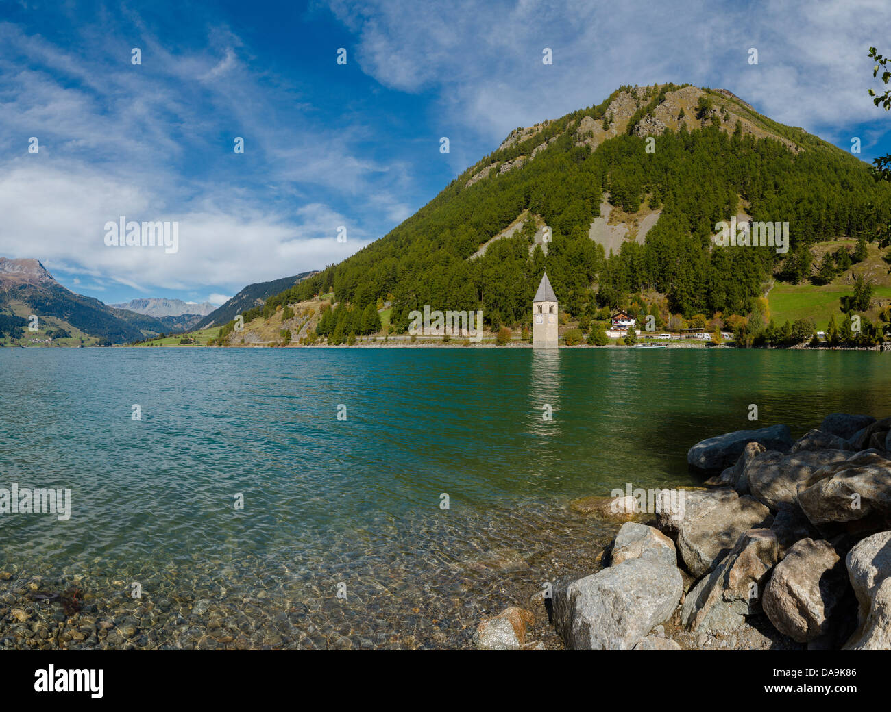 Lago reschensee hi-res stock photography and images - Alamy