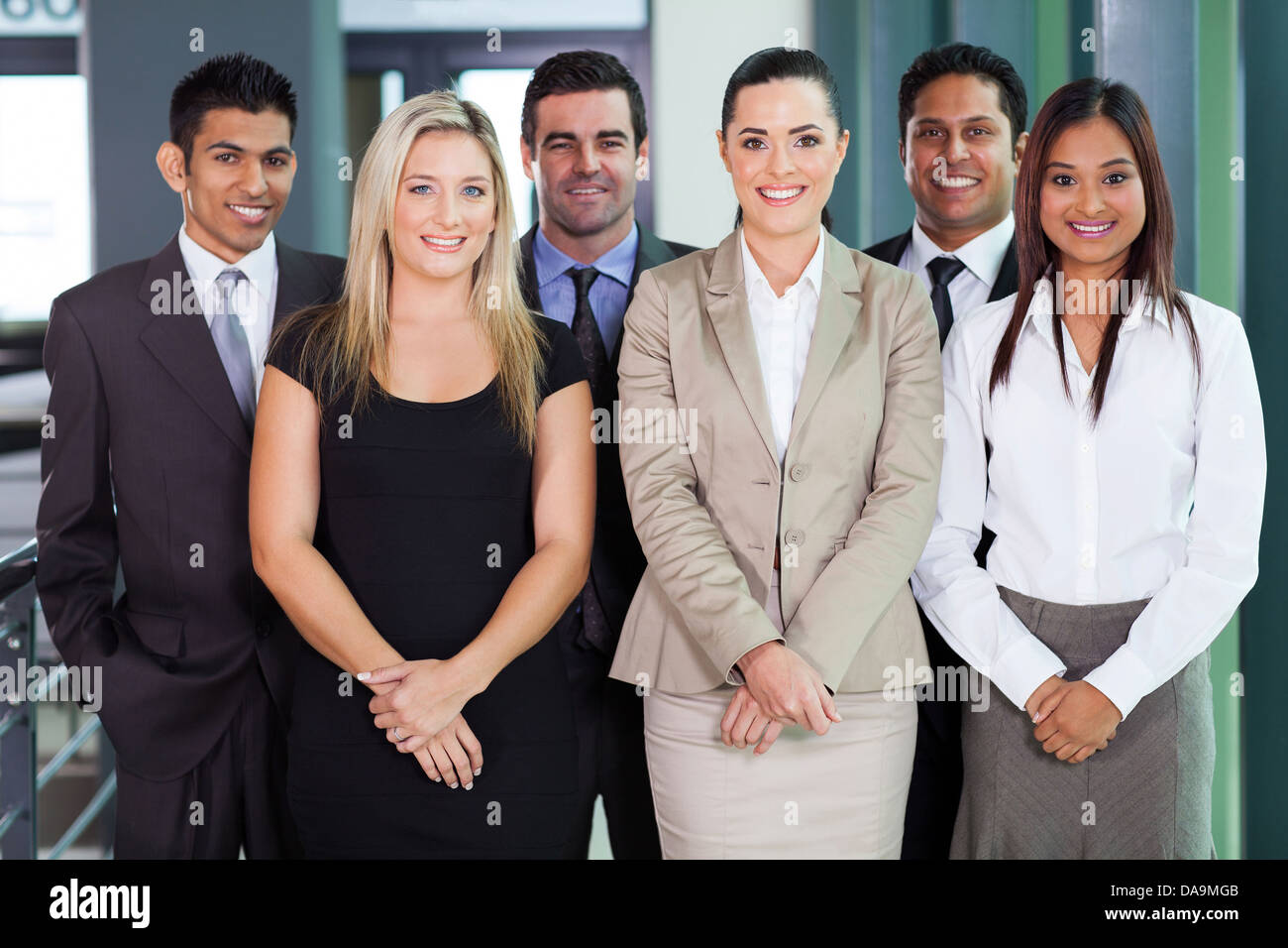 Group young office workers hi-res stock photography and images - Alamy
