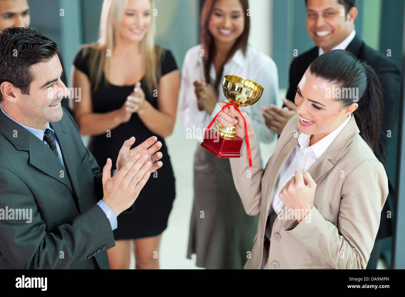 Receiving A Trophy High Resolution Stock Photography and Images - Alamy