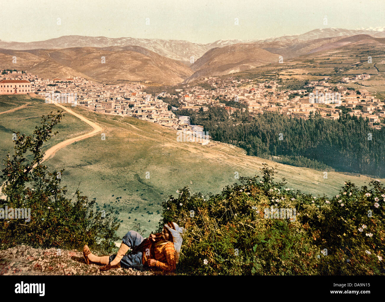 General view, Zahleh, Holy Land, (i.e., Zahlah, Lebanon), circa 1900 ...