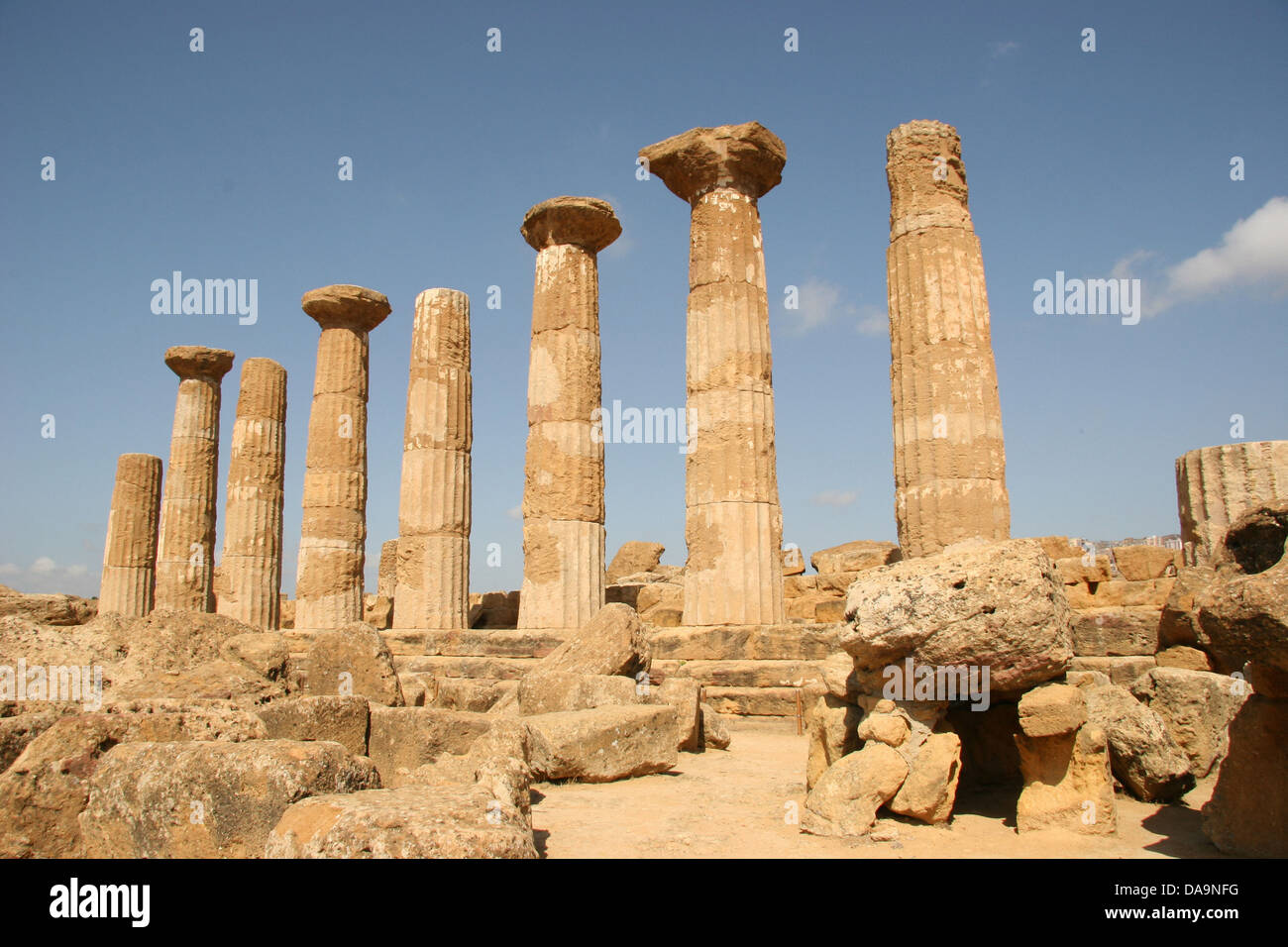 Italy, Europe, Sicily, Agrigento, Heracles, temple, antiquity ...
