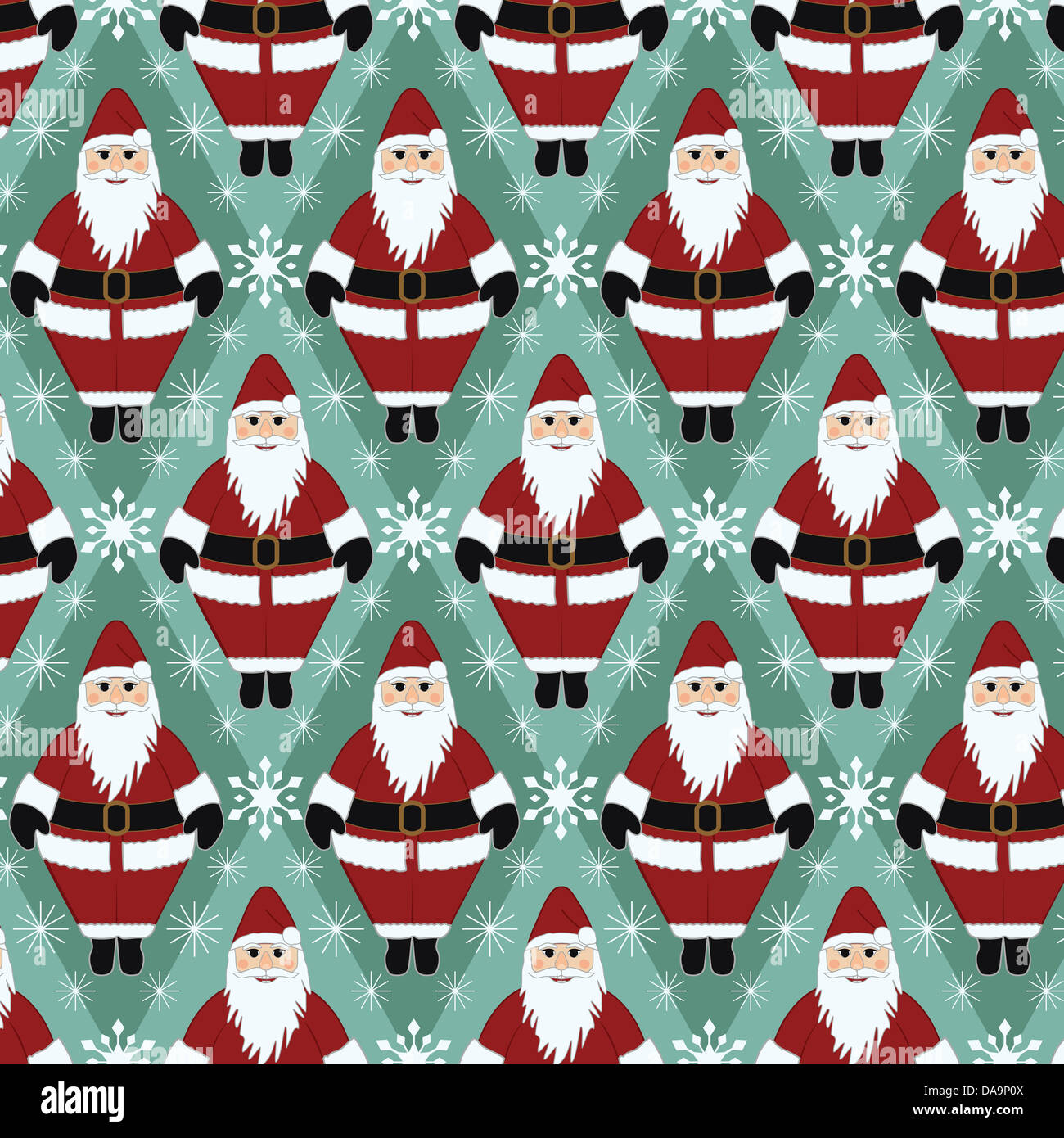 Christmas Santa Gift Wrapping Paper Stock Photo - Alamy