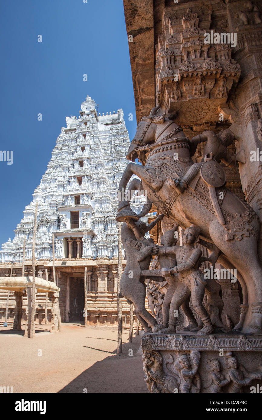 India, South India, Asia, Tamil Nadu, Srirangan, athashwami, Temple ...