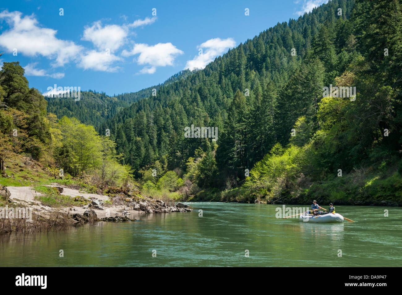 Rafting on the Wild and Scenic Rogue River in southern Oregon Stock ...