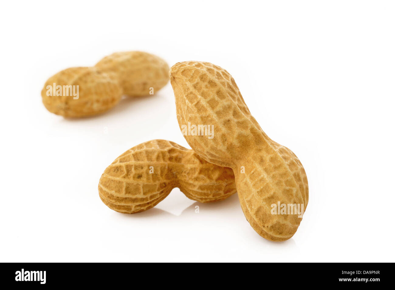 Peanuts on white Stock Photo - Alamy