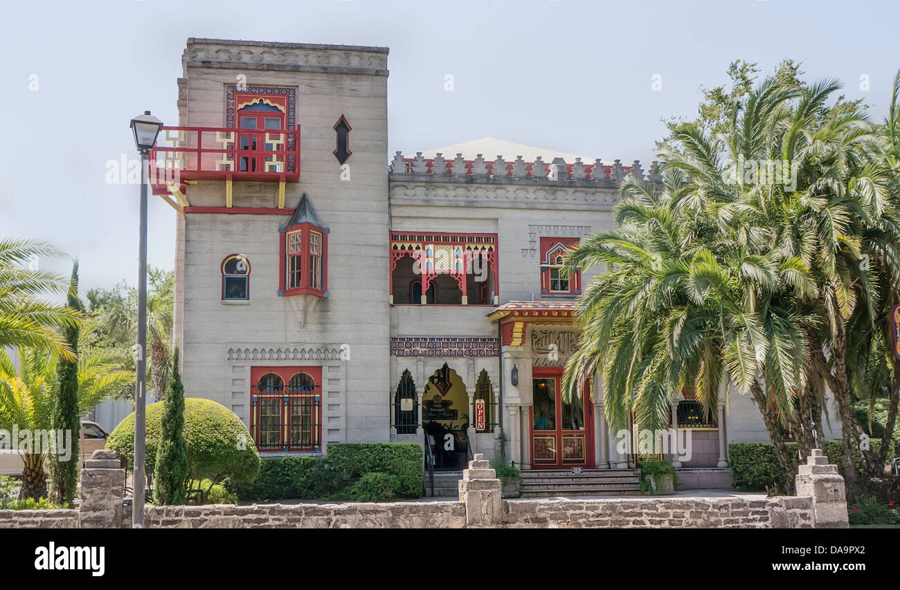 Villa Zorayda or Zorayda Castle in historic St. Augustine Florida Stock ...