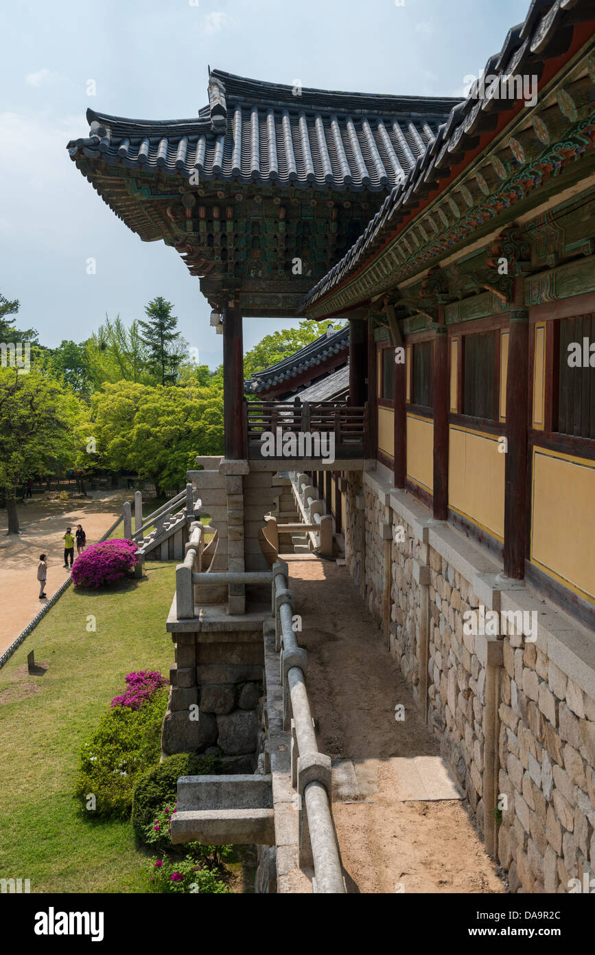 View from the Mauve Mist Gate, Bulguksa Temple, Gyeongju South Korea ...