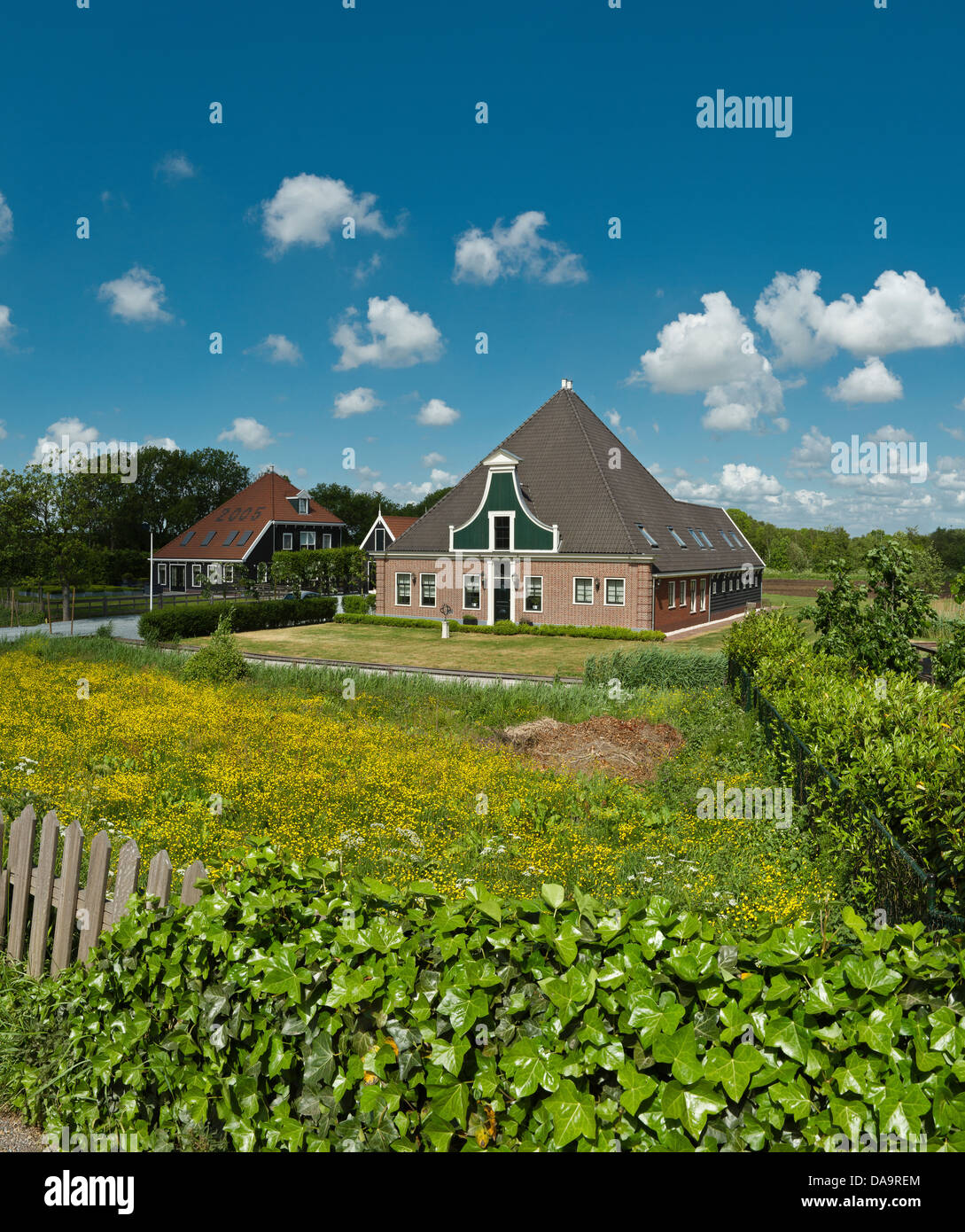 Netherlands, Holland, Europe, Zaandam, traditional, Dutch, farmhouse ...