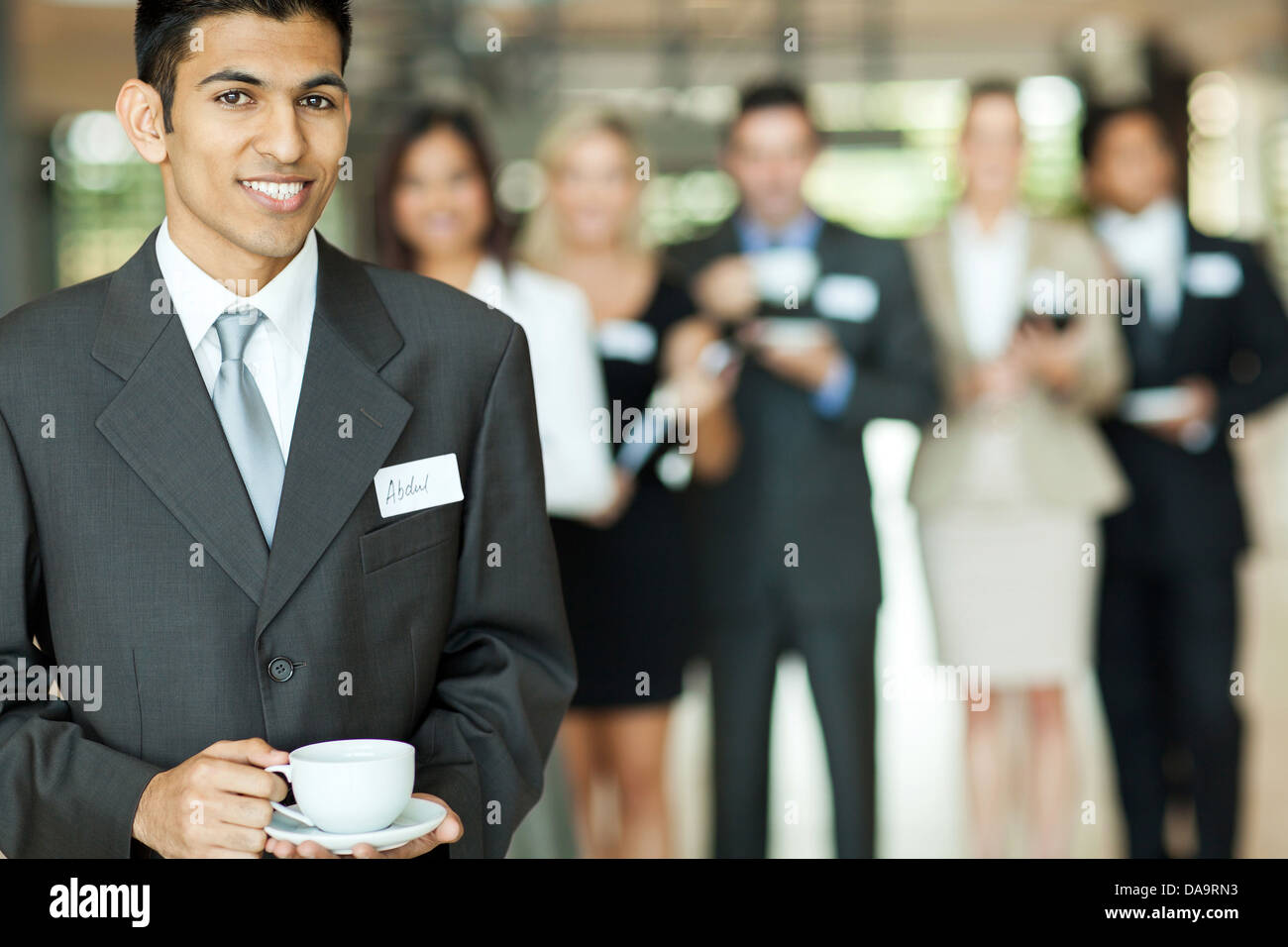 Office workers having tea break hi-res stock photography and images - Alamy