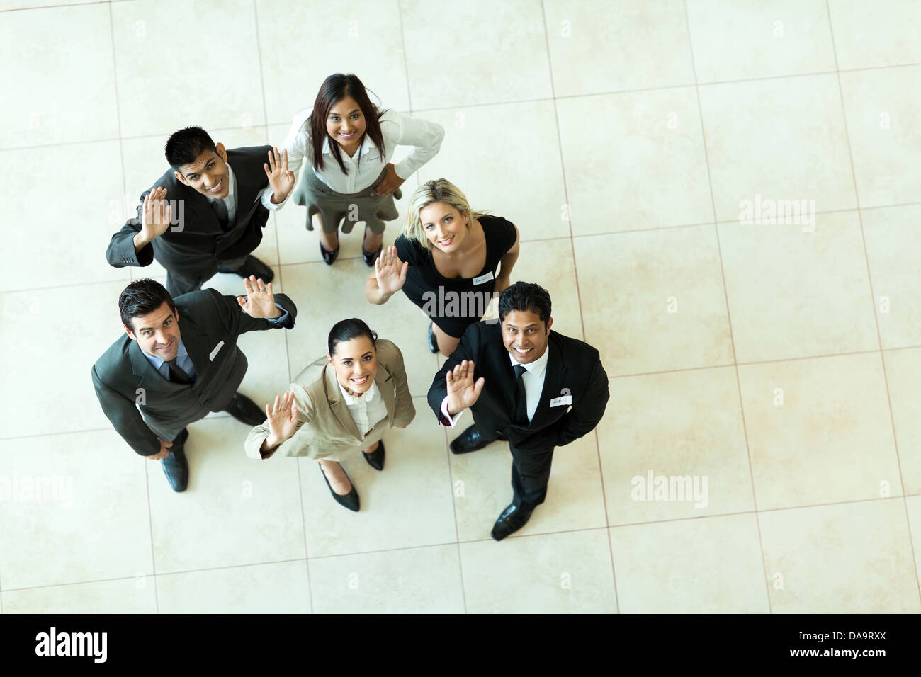 Overhead view man standing hi-res stock photography and images - Alamy