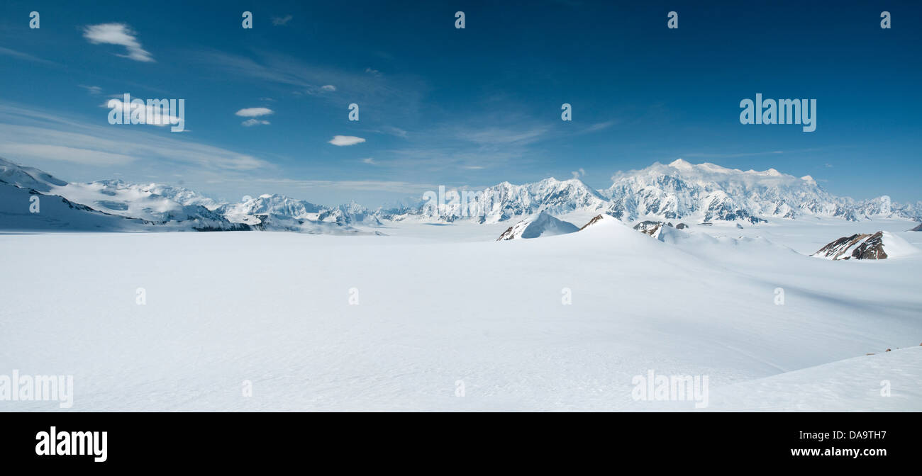 Looking at McCarthur Peak & Mount Logan (right), Canada's highest ...