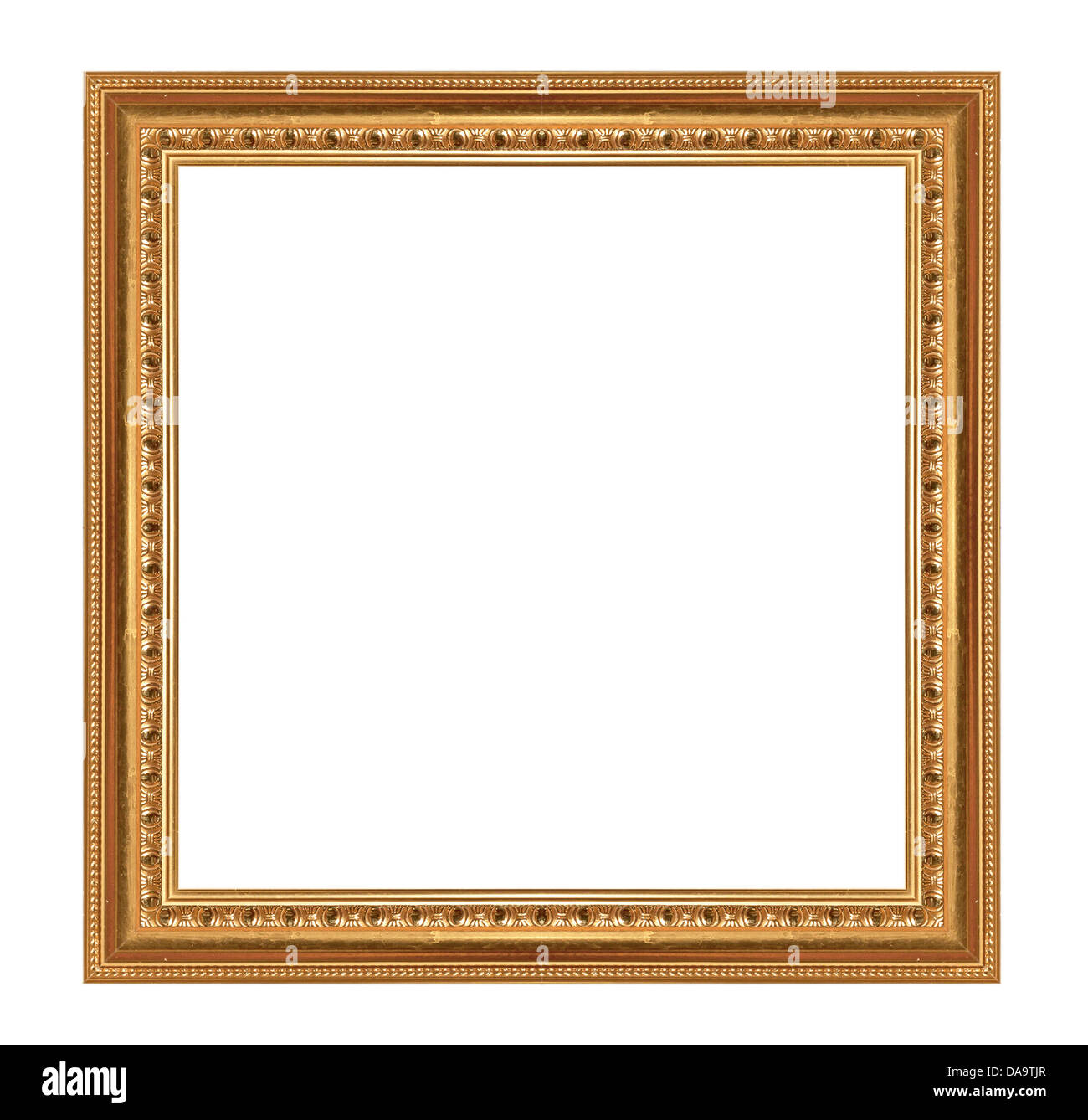 Ancient wooden frame isolated on white background Stock Photo - Alamy