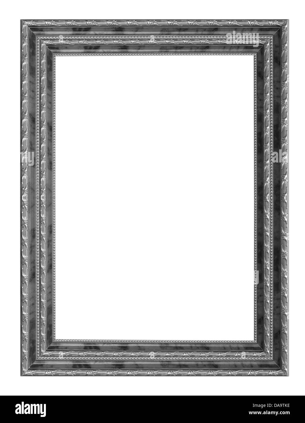 Ancient wooden frame isolated on white background Stock Photo - Alamy
