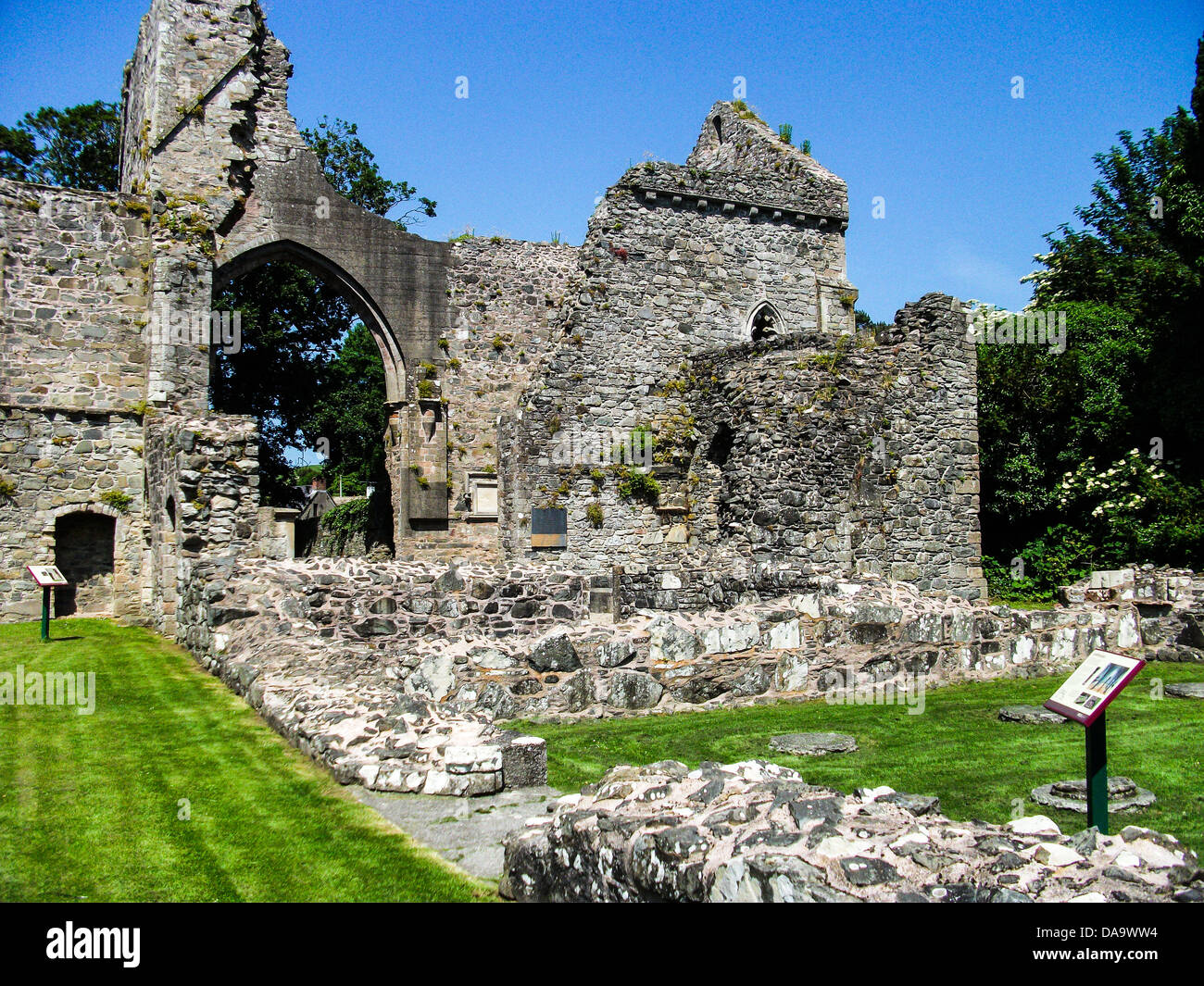 Ruins of a Cistercian Abbey at Greyabbey Stock Photo - Alamy