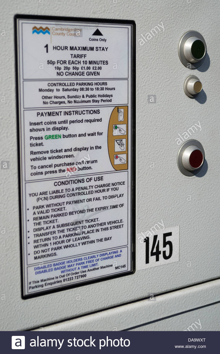Pay Display Parking Ticket Machine High Resolution Stock Photography ...