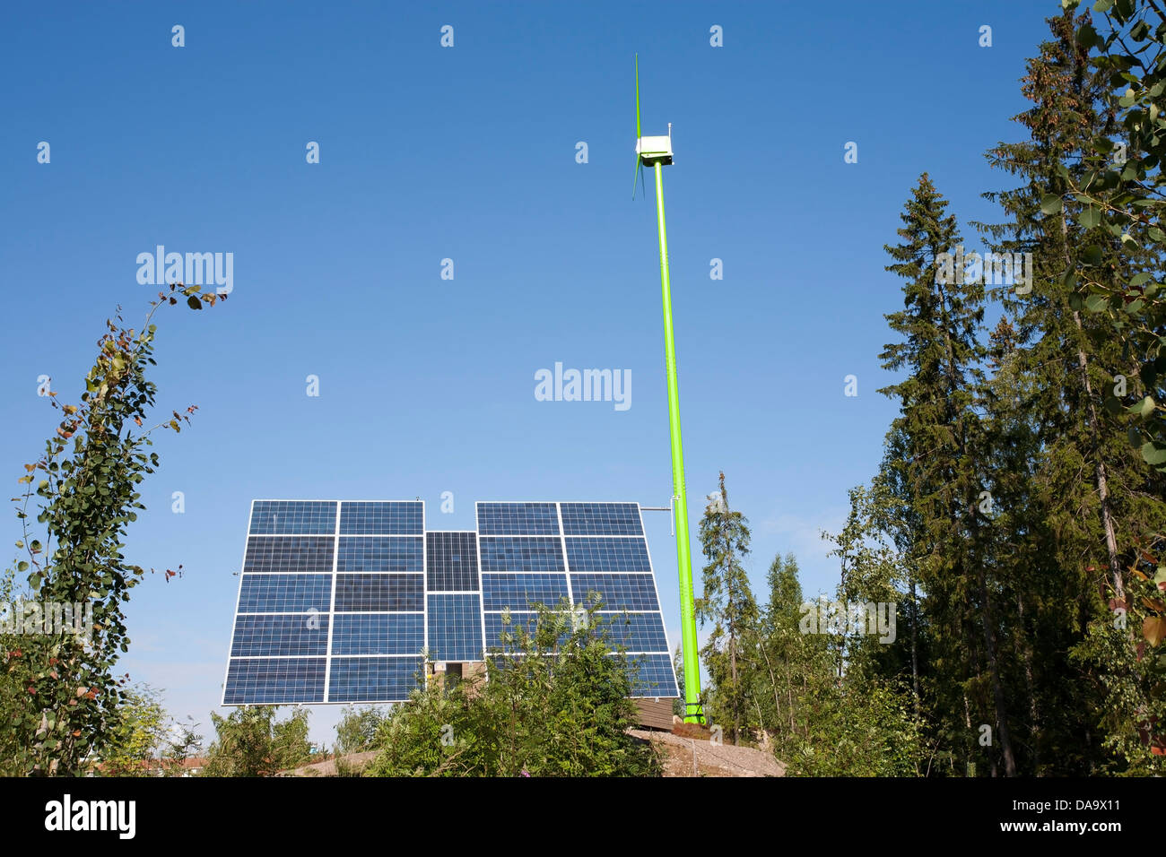 solar panels for electricity production, Lappeenranta Finland Stock ...