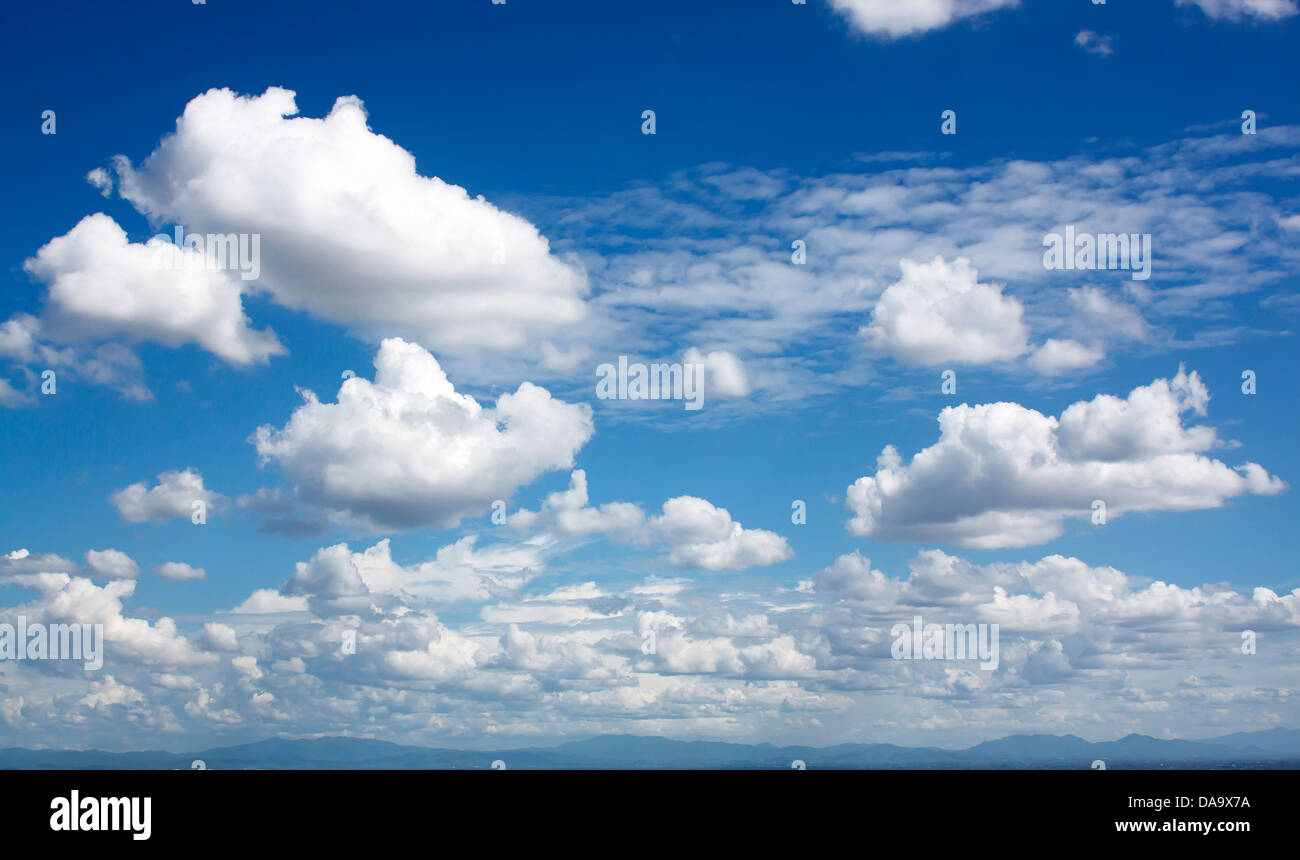 The Vast Blue Sky And Clouds Sky Stock Photo - Alamy