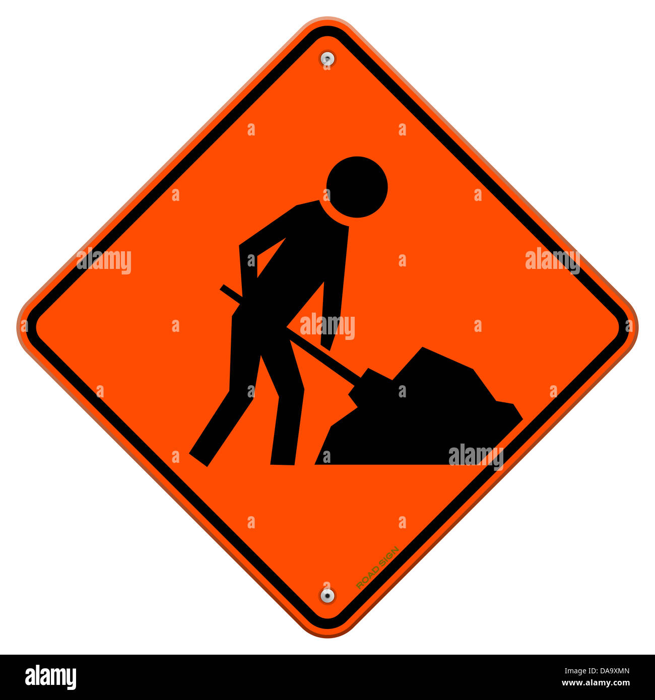 Men at Work Sign Stock Photo - Alamy