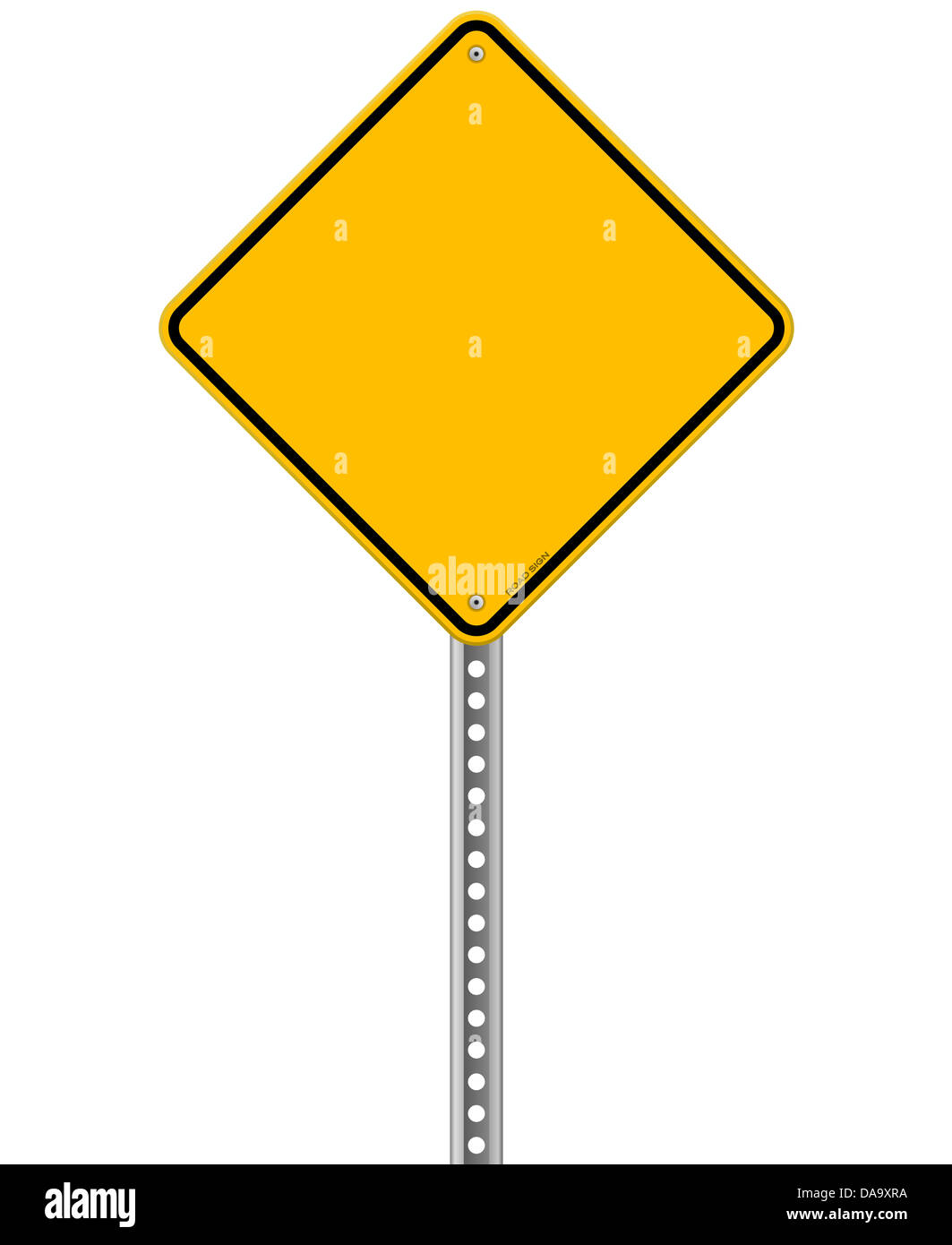 Empty Yellow Sign Stock Photo - Alamy