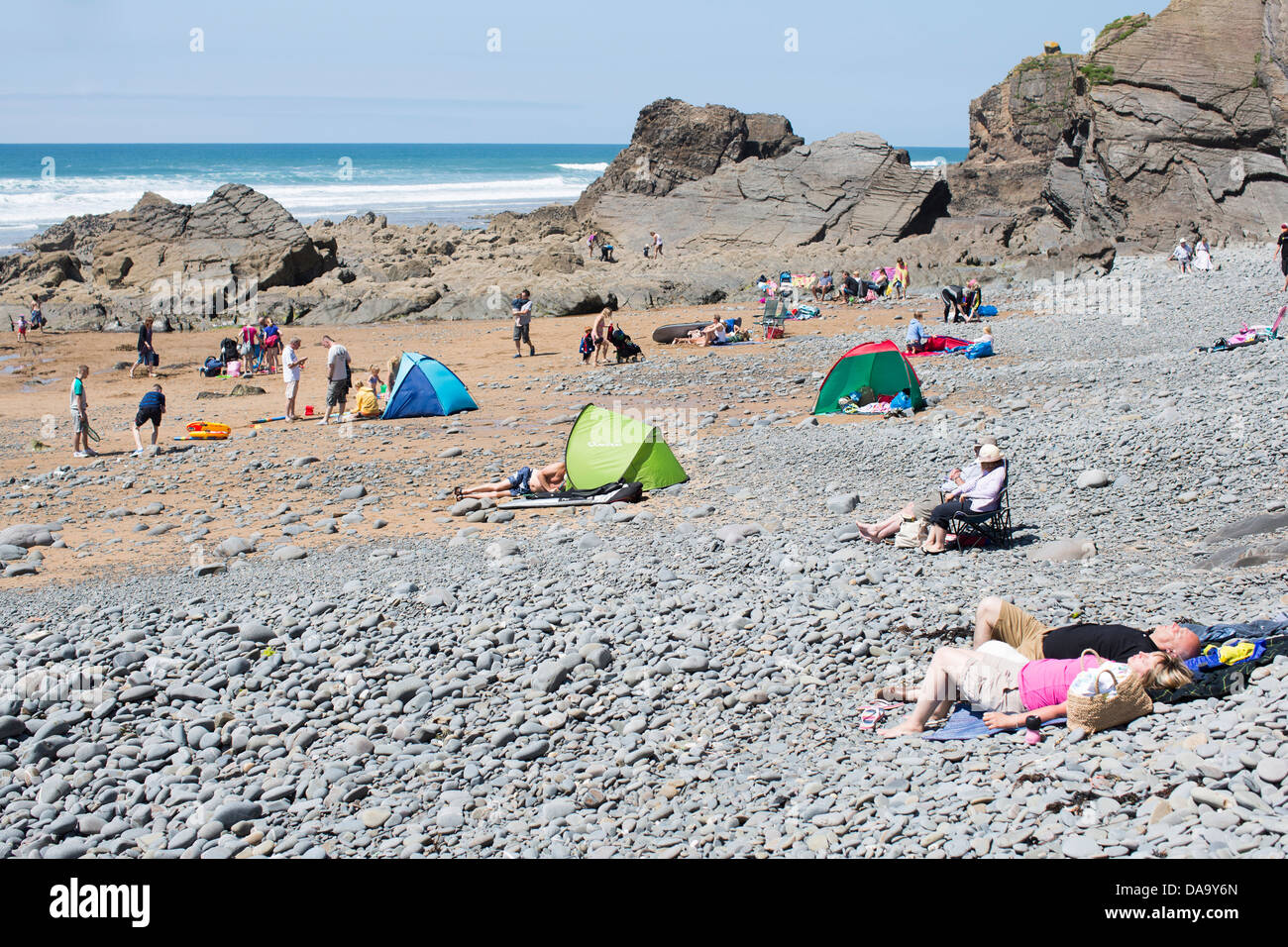Sandymouth Bay Stock Photos & Sandymouth Bay Stock Images - Alamy