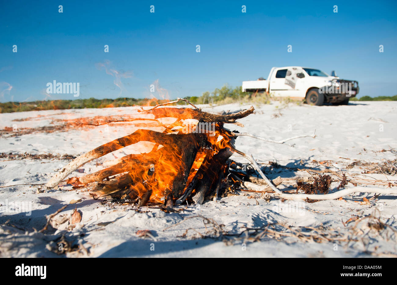 Outback in the Kimberley near One Arm Point, Cape Leveque, with 4W car ...