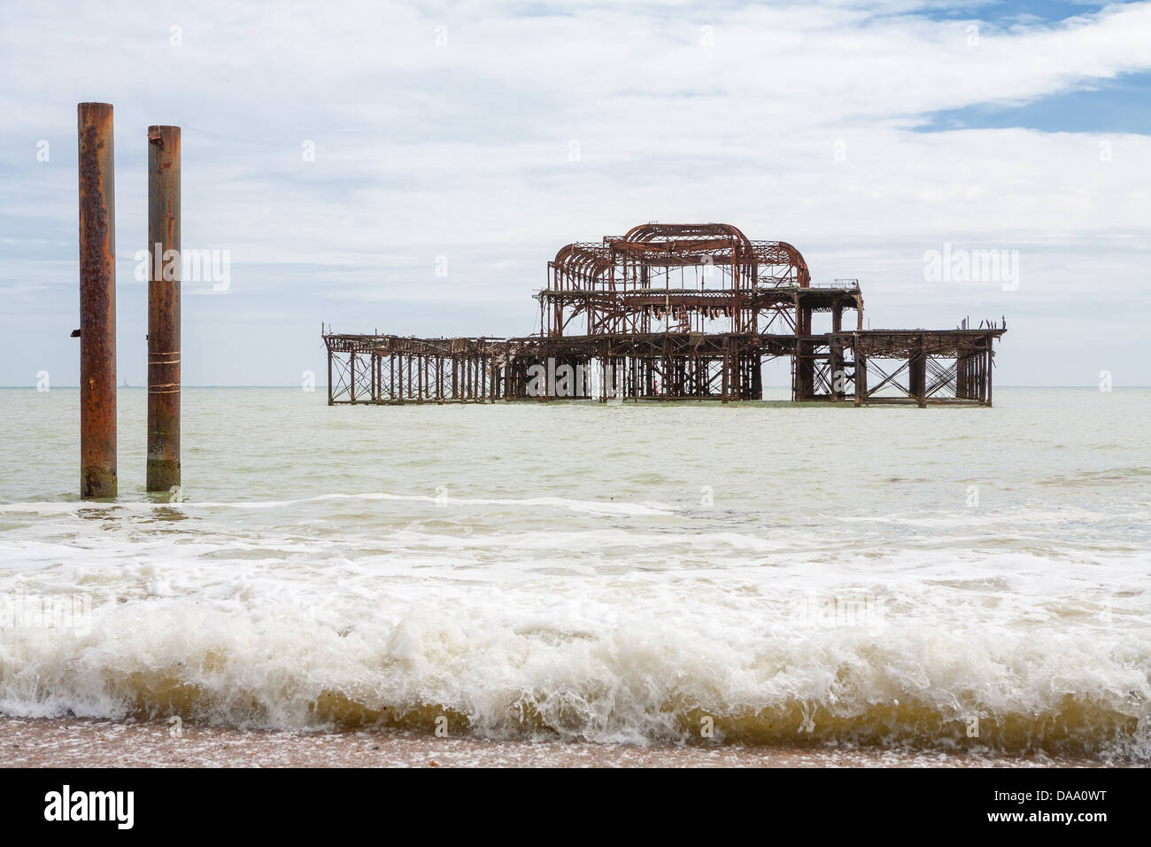 Old West Pier. Brighton, UK Stock Photo - Alamy