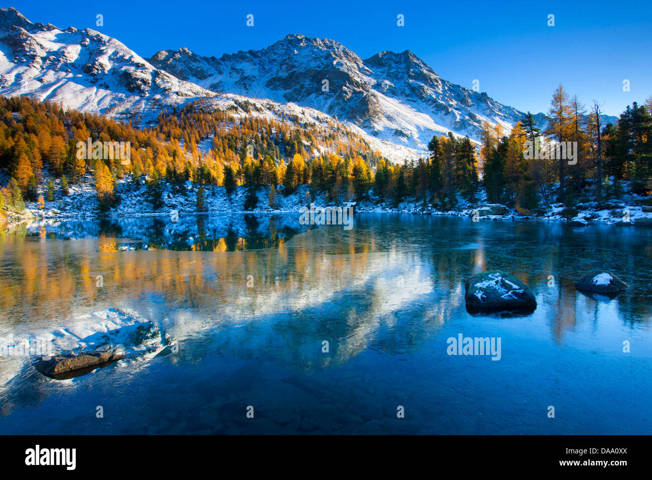 Lagh there Saoseo, lake, Switzerland, Europe, Graubünden, Grisons ...