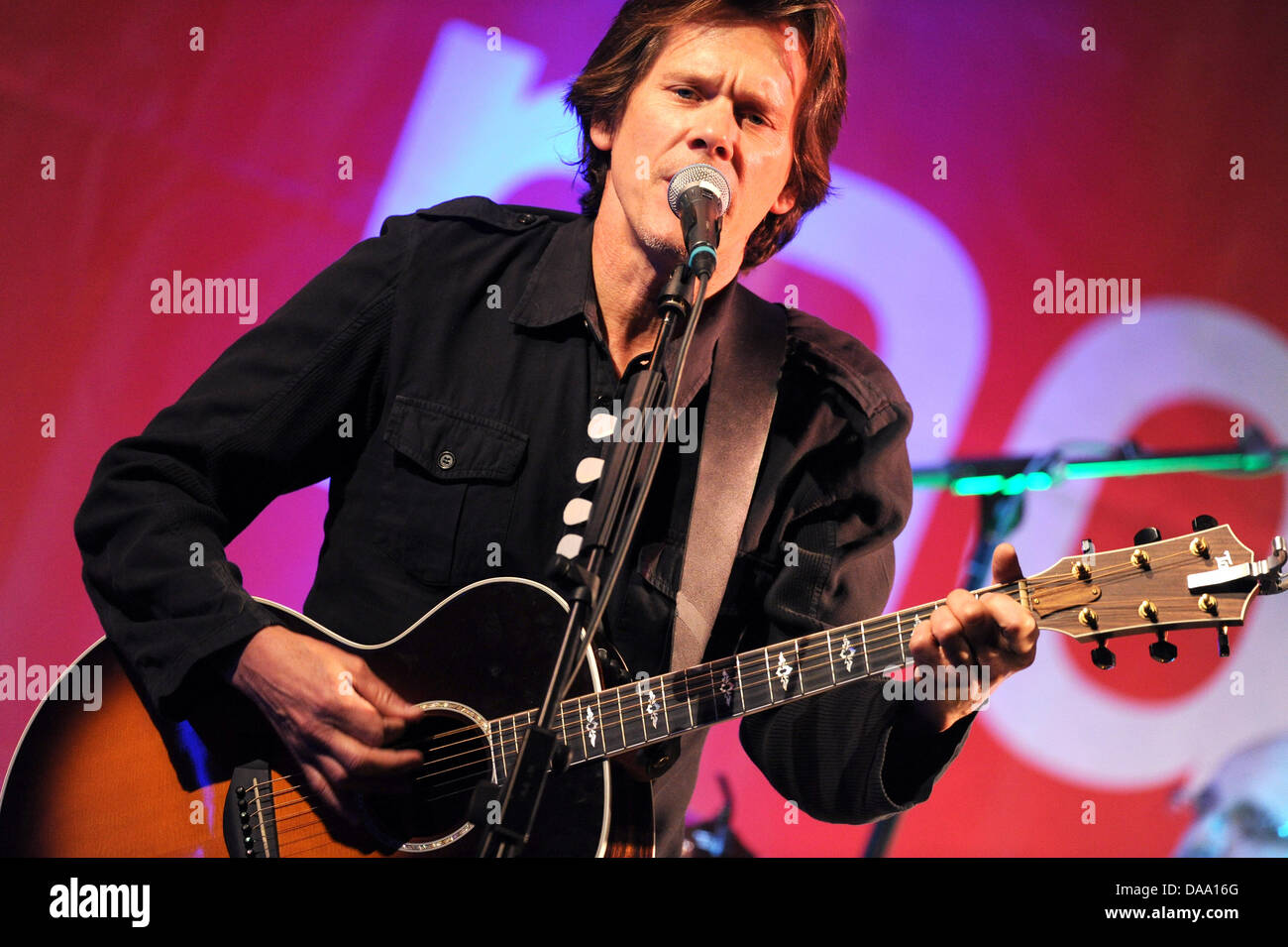 US actor Kevin Bacon performs on stage in Berlin, Germany, 3 January ...