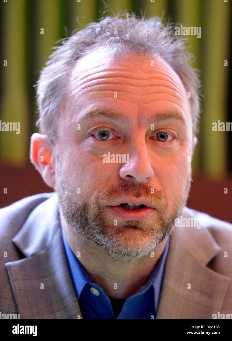 Jimmy Wales, co-founder of the free encyclopedia Wikipedia, gives an ...