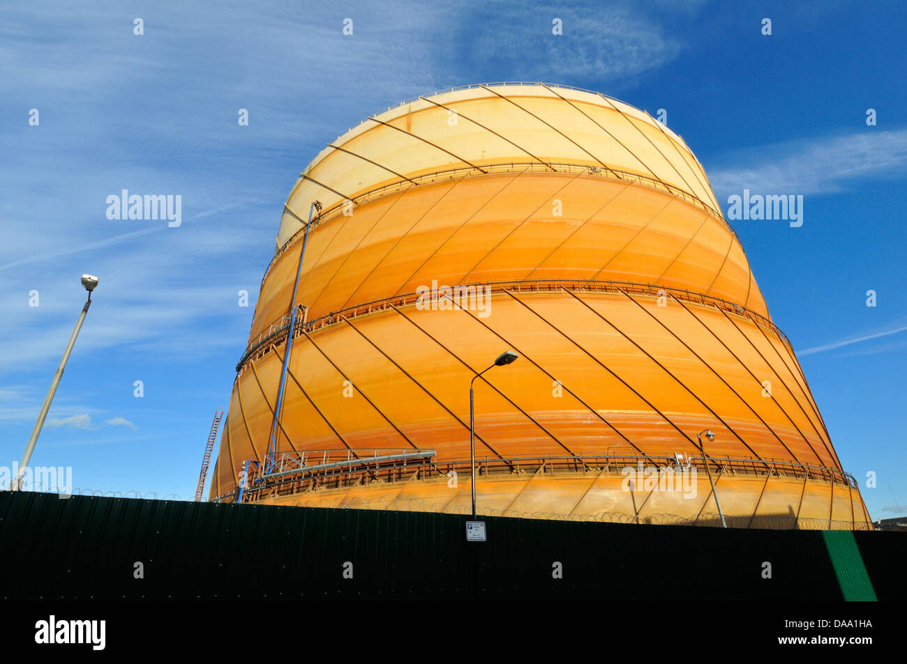 Gasometer, East London, United Kingdom Stock Photo - Alamy