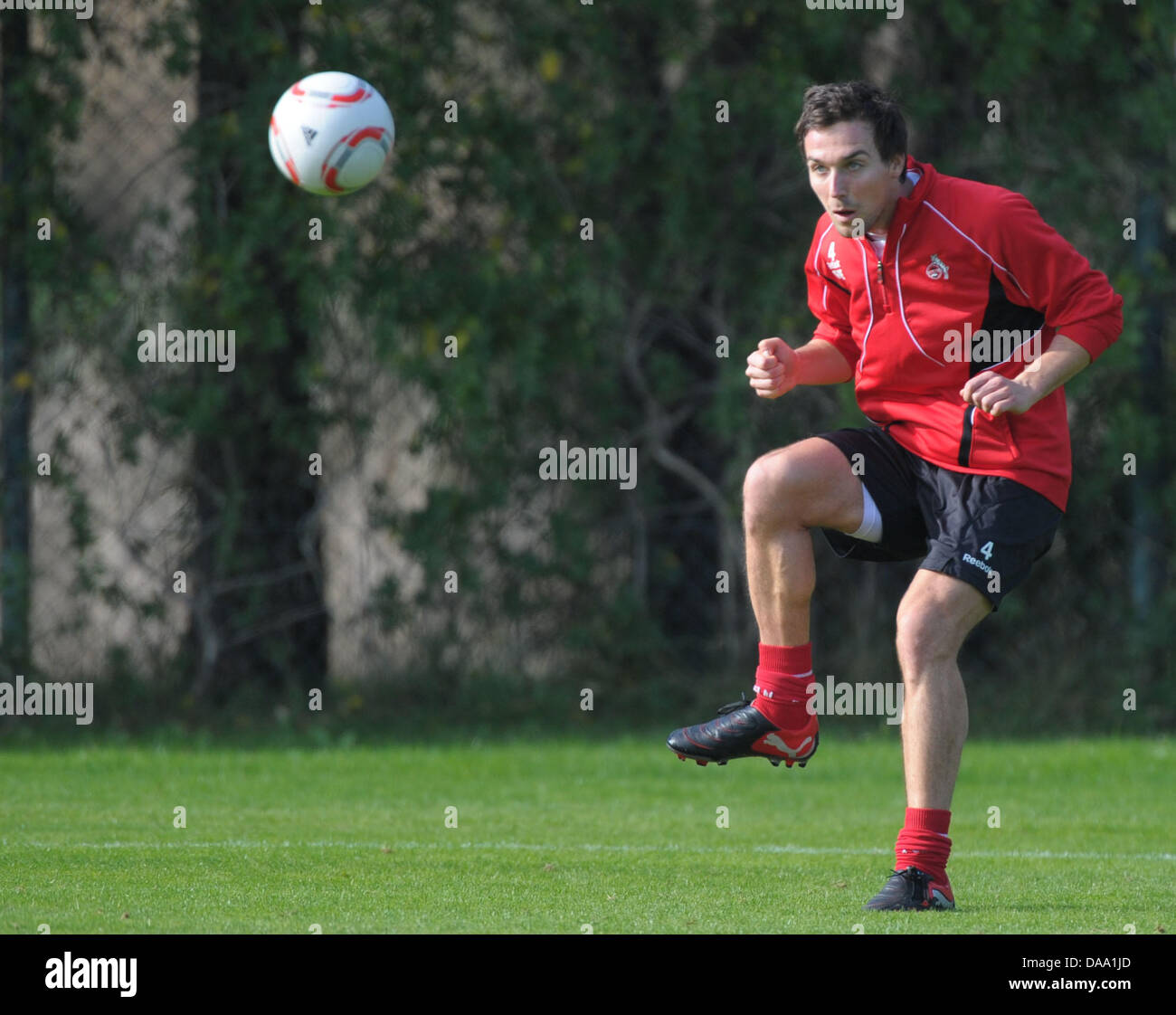 Cologne's newcomer Christian Eichner controls the ball during a ...