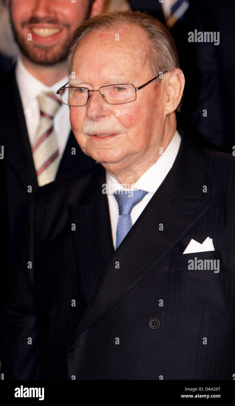Grand Duke Jean of Luxembourg is pictured during celebrations of his ...