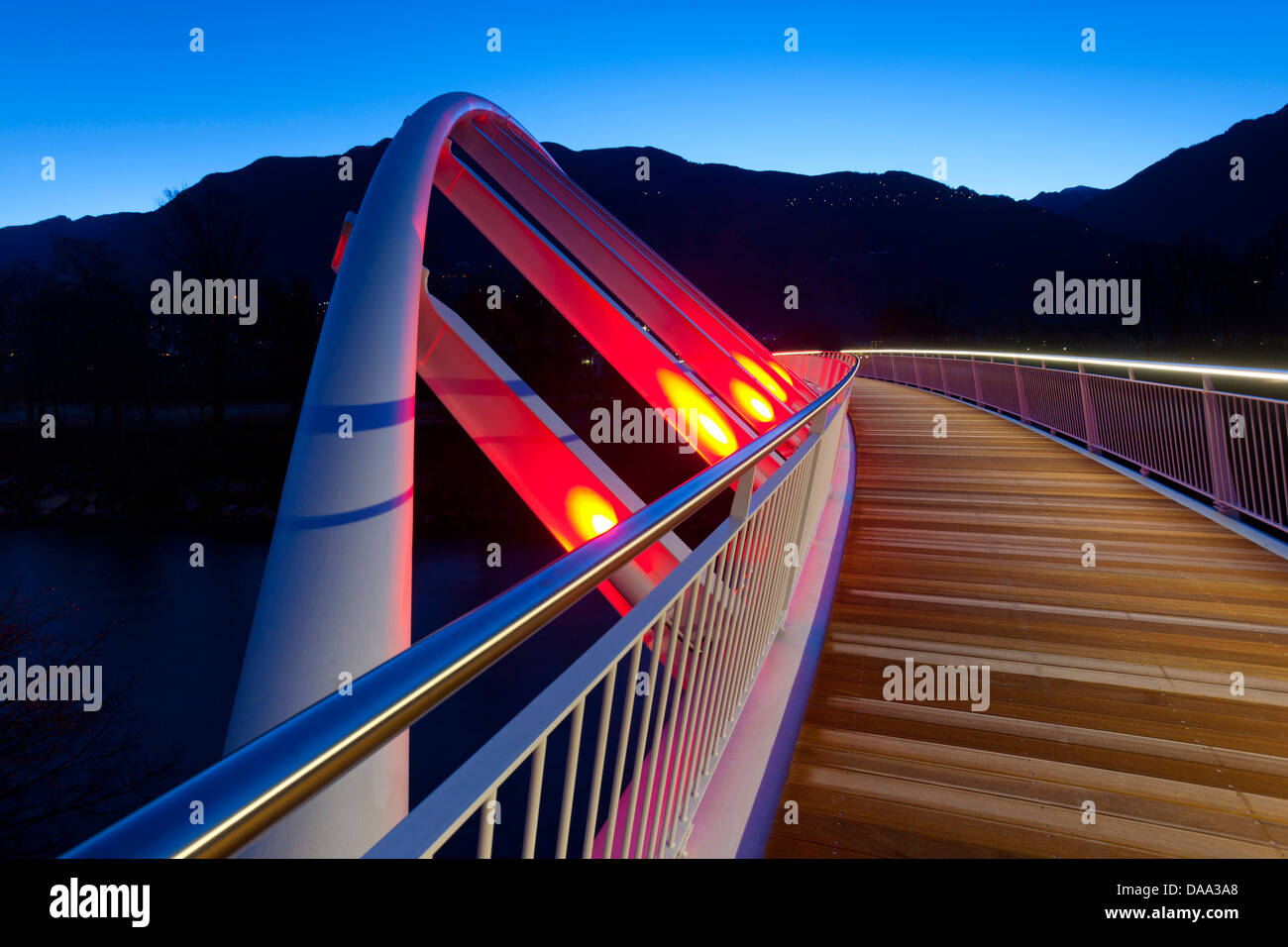 Bellinzona, cycle track, Switzerland, Europe, canton, Ticino, way ...