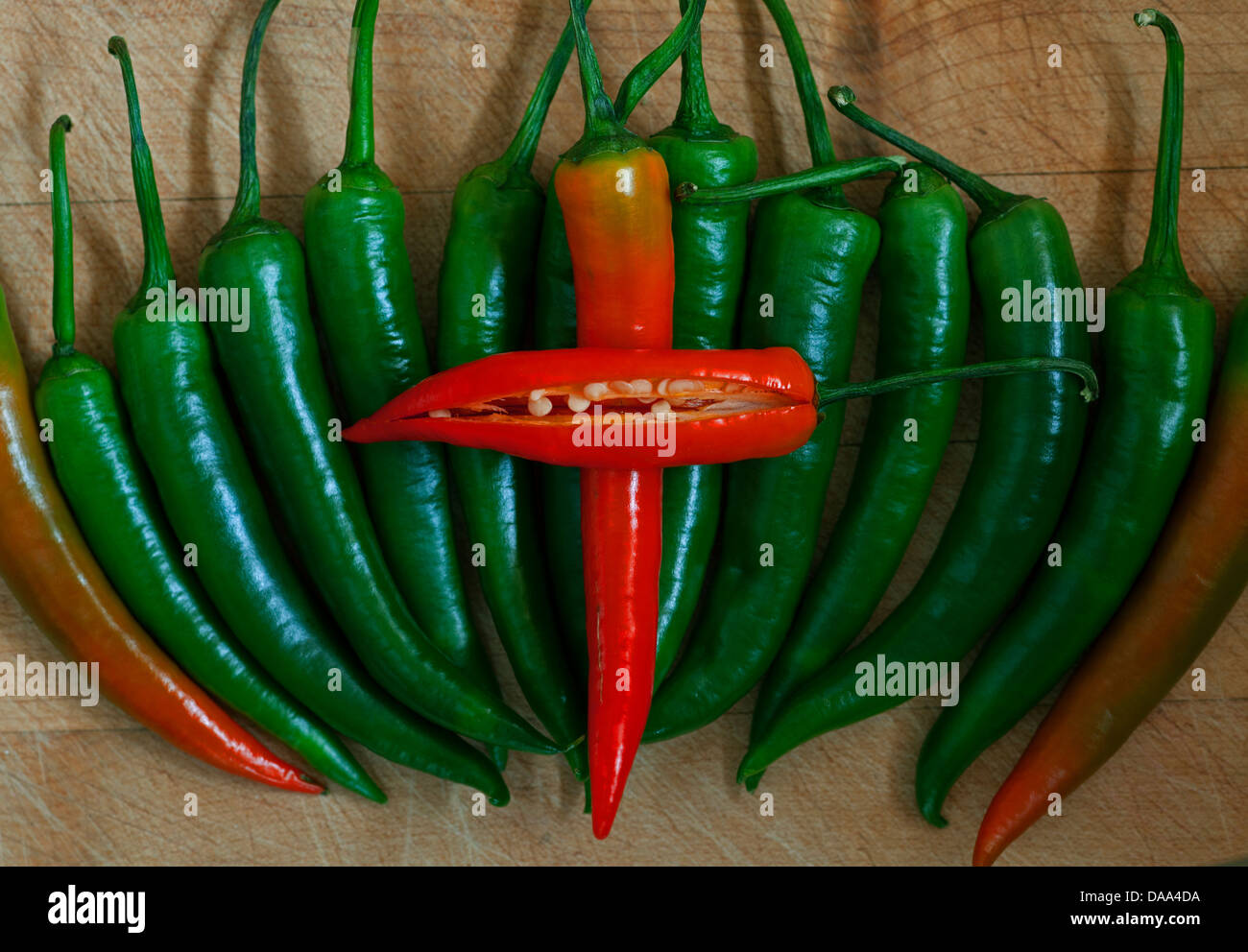 Two chillies hi-res stock photography and images - Alamy