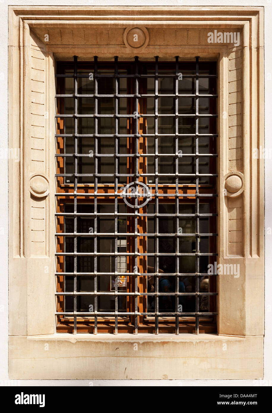 old window with bars Stock Photo - Alamy
