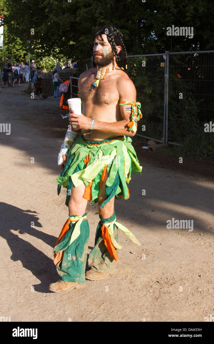Fancy dress at the Glastonbury Festival, Somerset, England, United ...