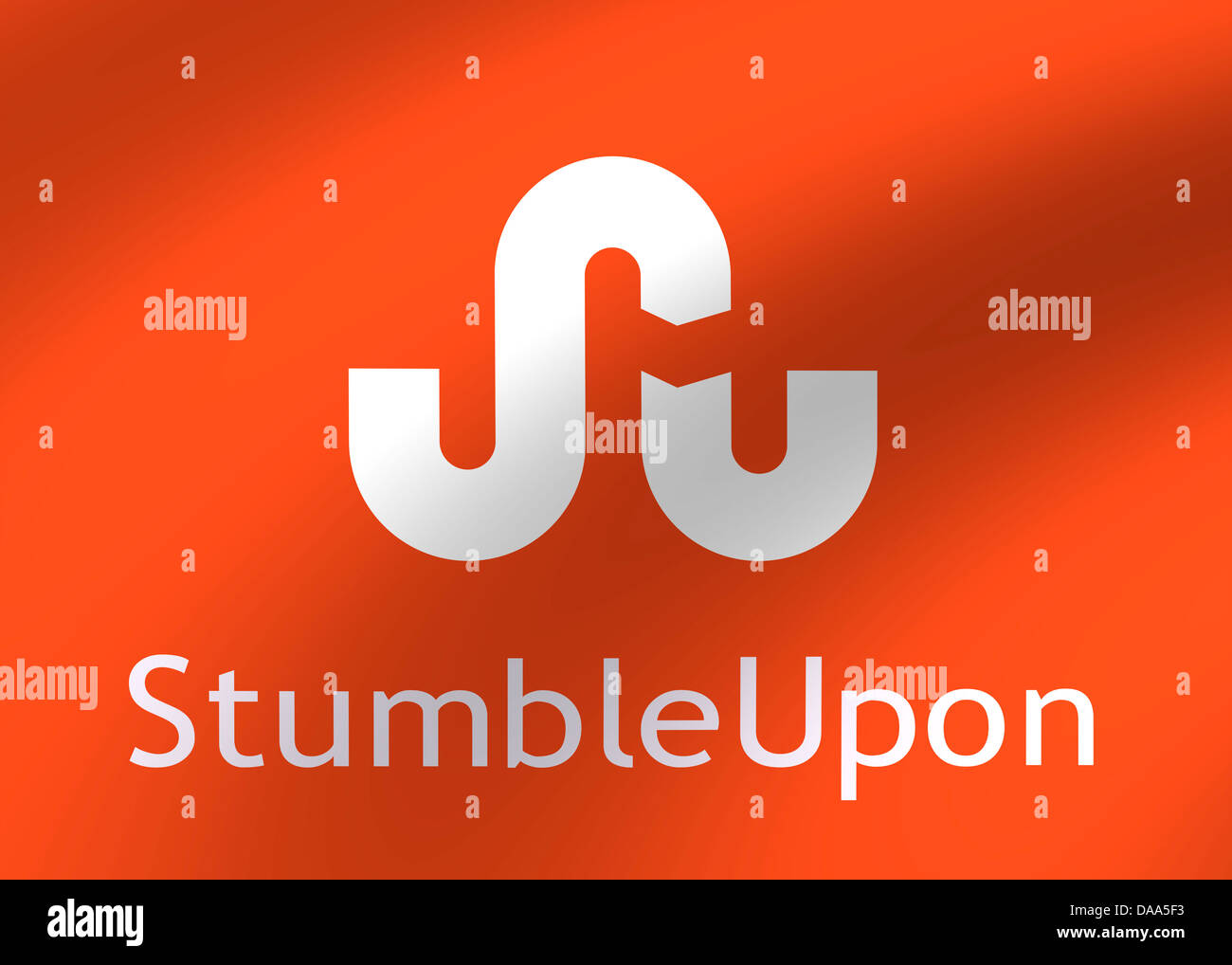 Stumble upon icon logo flag symbol Stock Photo - Alamy