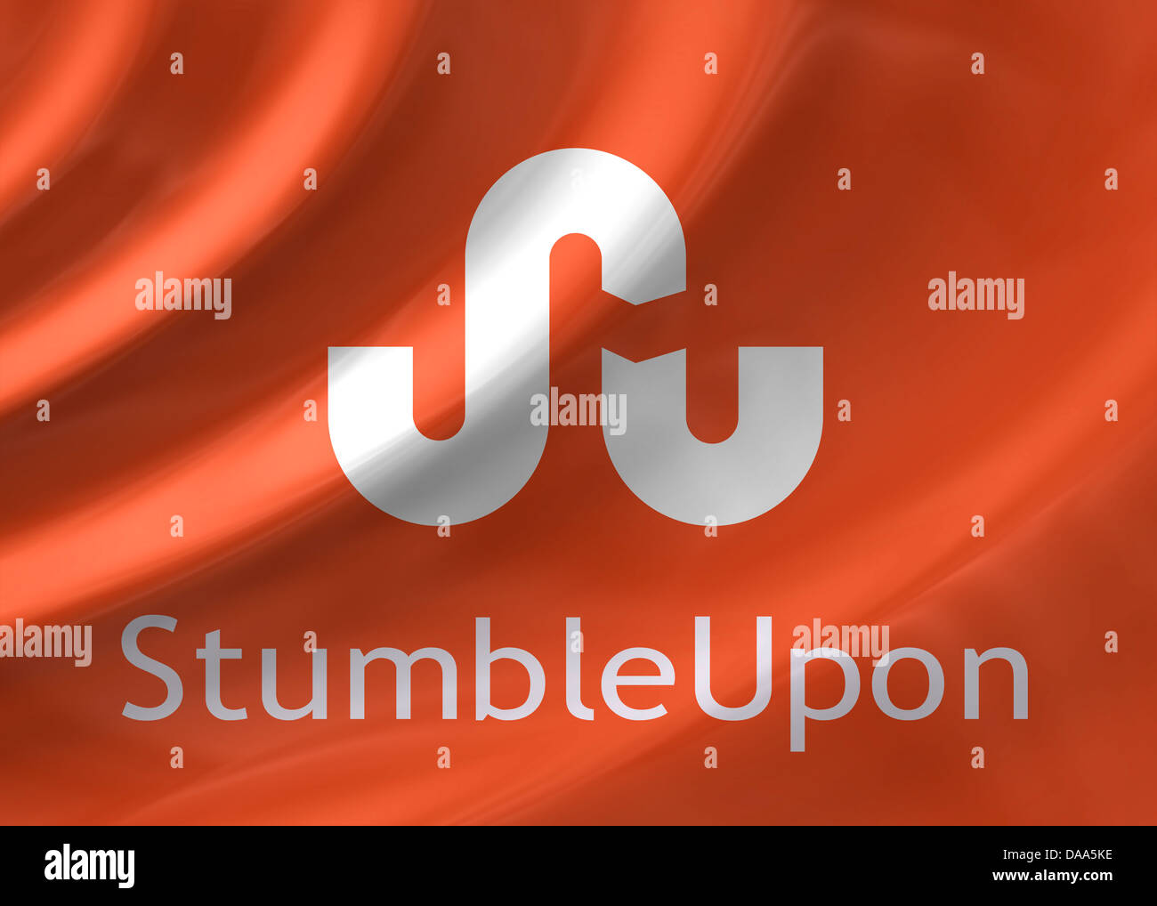 Stumble upon icon logo flag symbol Stock Photo - Alamy