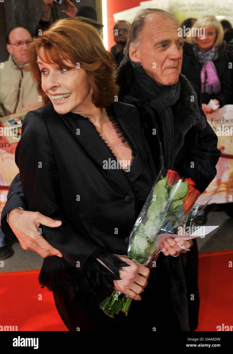 Austrian actors Senta Berger (L) and Bruno Ganz (R) arrive for the ...