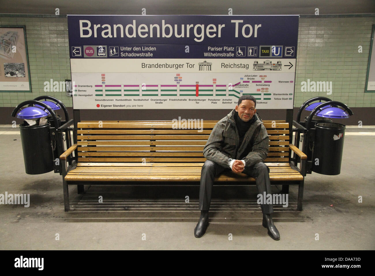 A wax figure of US actor Will Smith of the wax museum Madame Tussauds ...