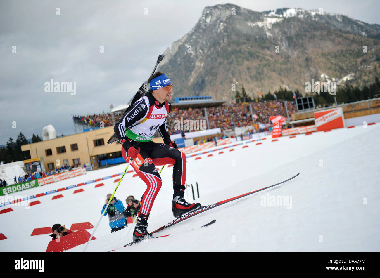 German biathlete Michael Greis is pictured at the cross-country ski run ...